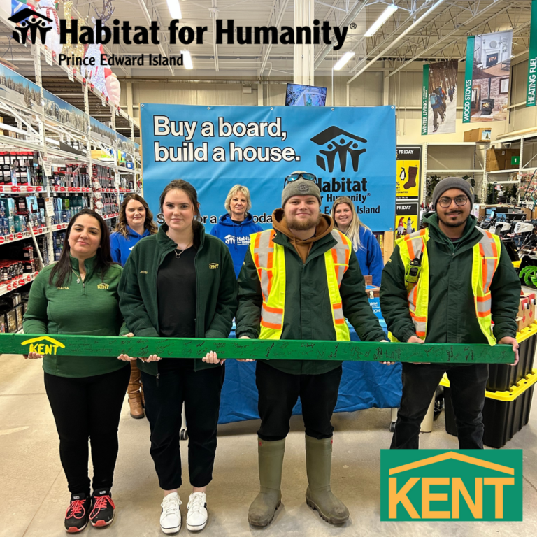 Thank you, Kent Building Supplies Charlottetown - Habitat for Humanity PEI